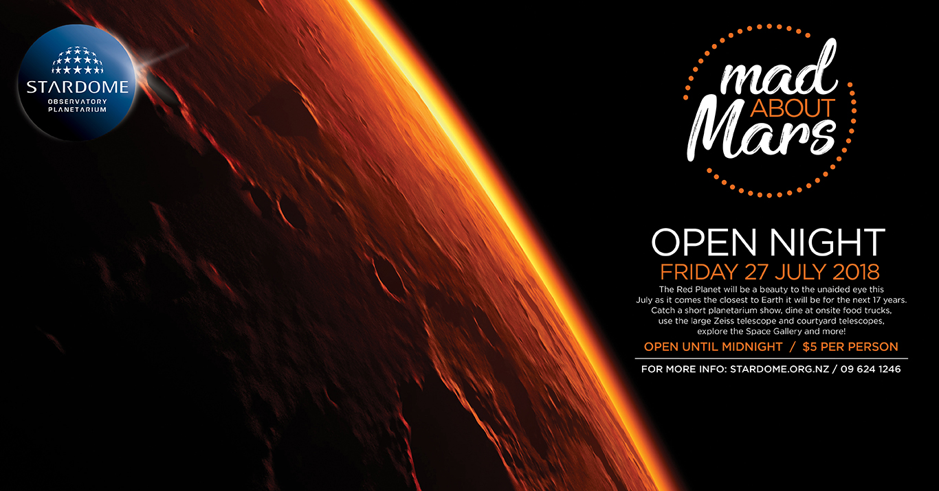 Mad about Mars Open Night | Stardome - Hello Auckland